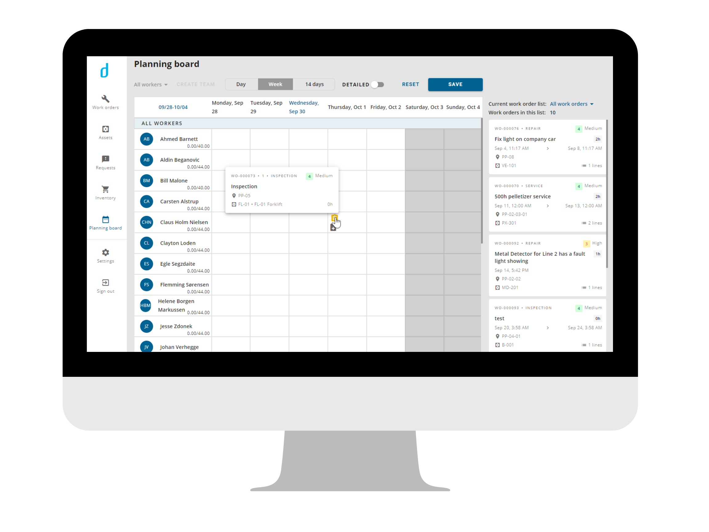 Planning for Maintenance