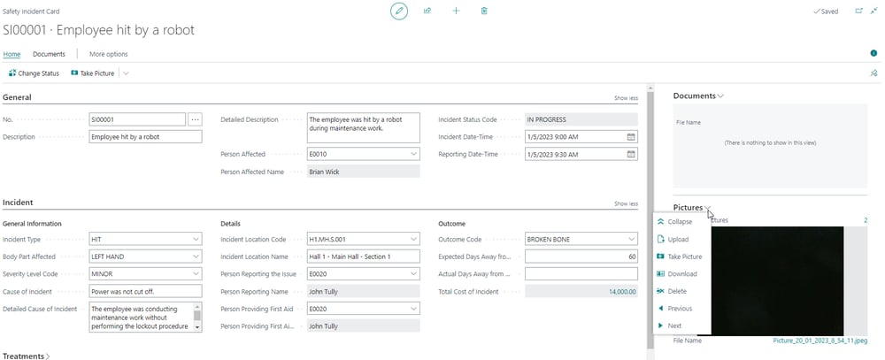 Features of Dynaway EAM for Business Central